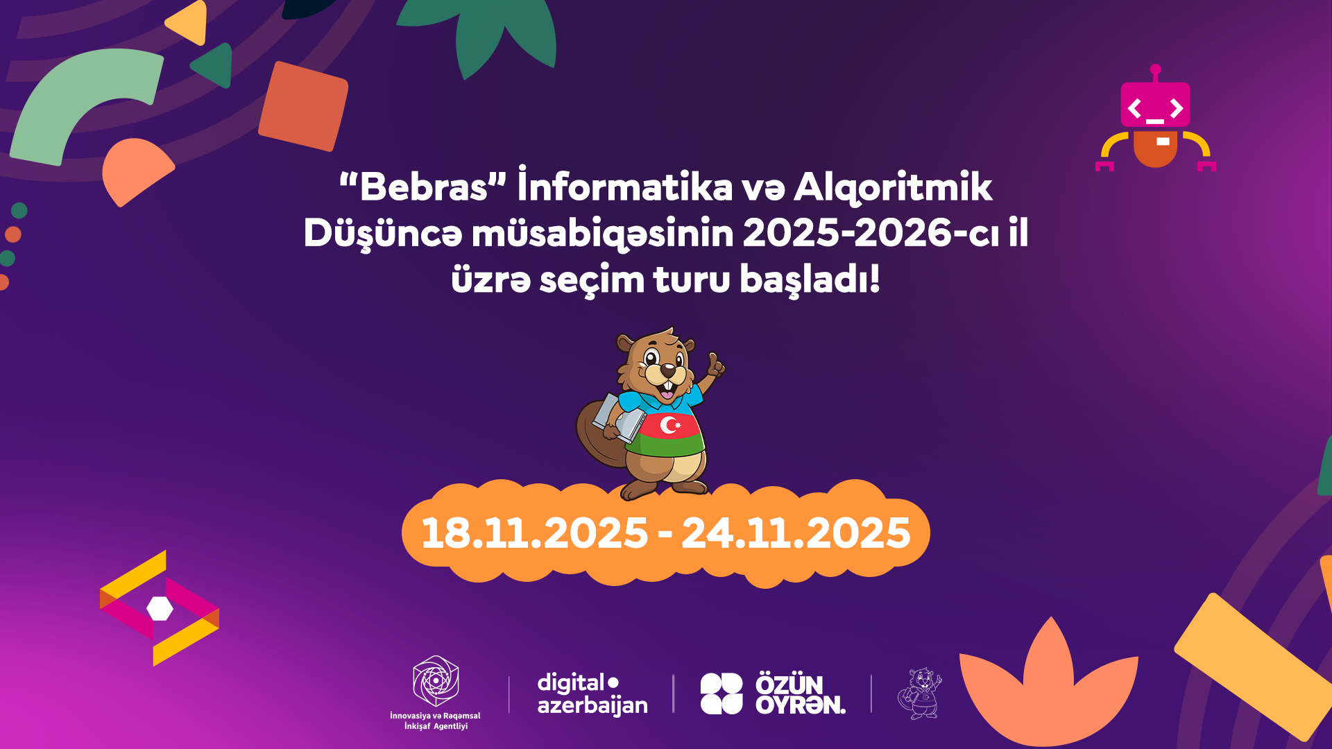 The “Bebras” Week will be held in Azerbaijan.